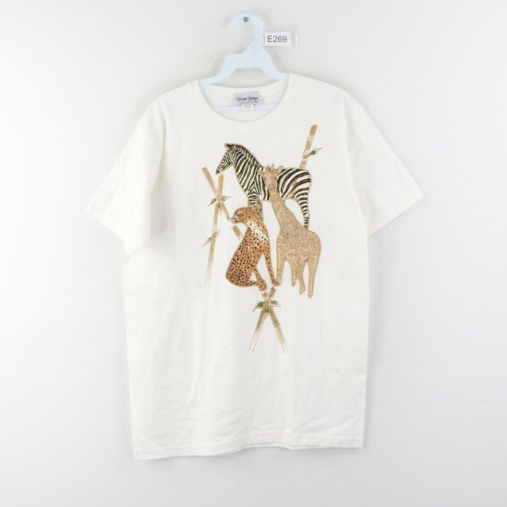 Vintage Streetwear Giraffe Zebra Cheetah Shirt - Gem